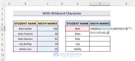 Excel INDEX MATCH If Cell Contains Text ExcelDemy