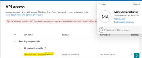 Api Access Issue For Accounts From Other Tenants · Issue 9000
