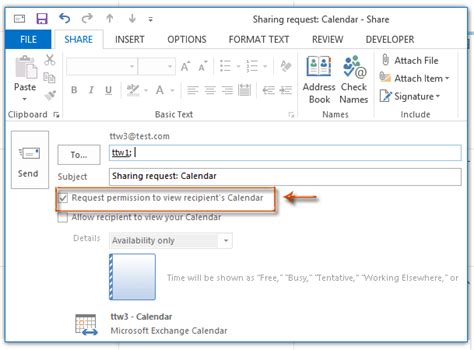 How To Ask For Accessing Others Calendar Permission In Outlook