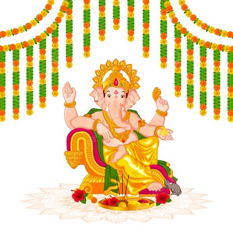 Ganesh Chaturthi Ganpati Vector Hd Png Images Ganesh Chaturthi Hindi