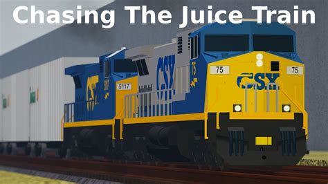 Chasing The Csx Juice Train Roblox Rsr Youtube