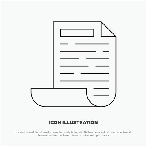 File Design Document Line Icon Vector 13175533 Vector Art At Vecteezy