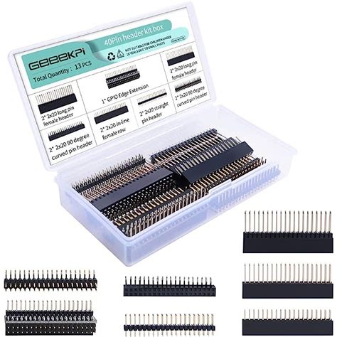 52pi 2x20 40 Pin Stacking Female Header Kit For Raspberry Pi 4b 3b 3b 2b B A Zero Zero W 2