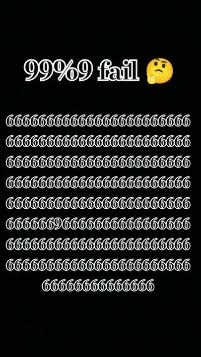 999 Fail Find The Number 100kviews Youtube