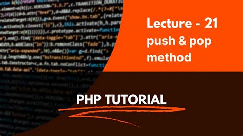 Learning Php In Hindi Video 21 Push And Pop Method Of Array Youtube