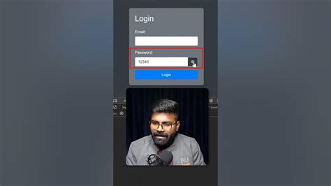 Password Hide Unhide Functionality Using Javascript 🔥 Webdevelopment