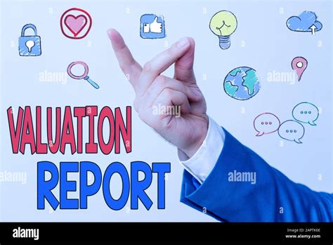 Word Writing Text Valuation Report Business Photo Showcasing Process Of Determining The Current