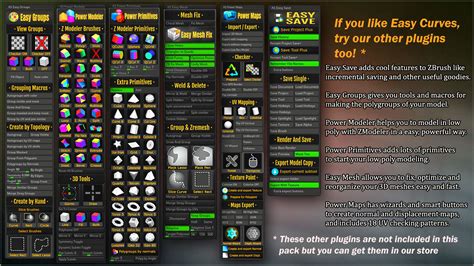 Easy Curves ZBrush Plugin And Curves Tutorial D Model CGTrader