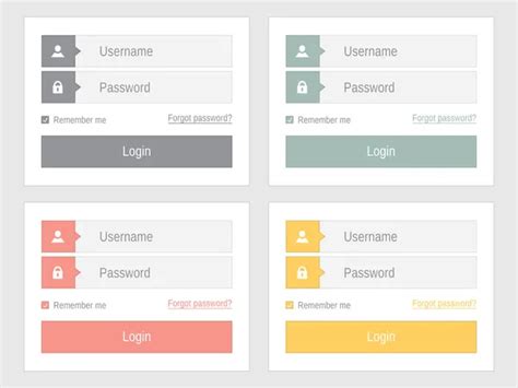 Minimal Login Form Design Stock Vector Image By ©hellena13 38164861