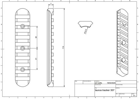 Taurus Tracker 6 Barrel Picatinny Rail — Danger Noodle Engineering