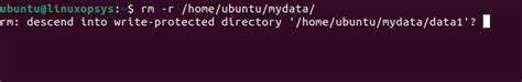 Linux Remove Directory And Its Contents Recursively