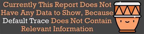 SQL SERVER Fix Error Currently This Report Does Not Have Any Data To Show Because Default