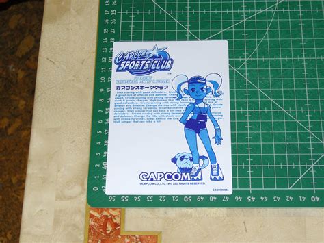 Capcom Sport Club Cps2 Game Board Label Sticker Csc978006 Capcom Eng Ver Arcade Artwork