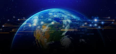 Networking Of Social Data Communication Element Of This Images Furnished By Nasa A 3d