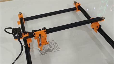 android controlled xy pen plotter with inbuilt power backup youtube