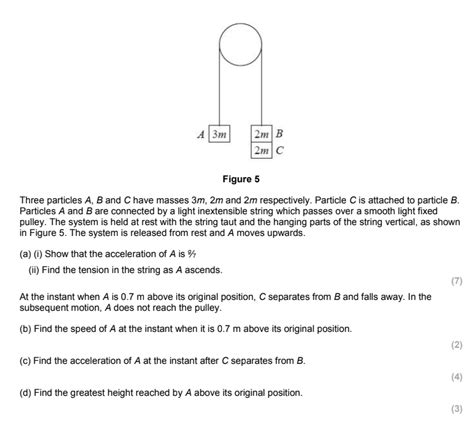 Solved Three Particles A B And C Have Masses M M And M Chegg Com