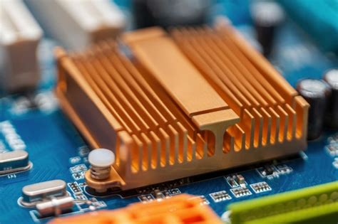 Premium Photo Computer Hardware With A Chip Transistor And Cooling
