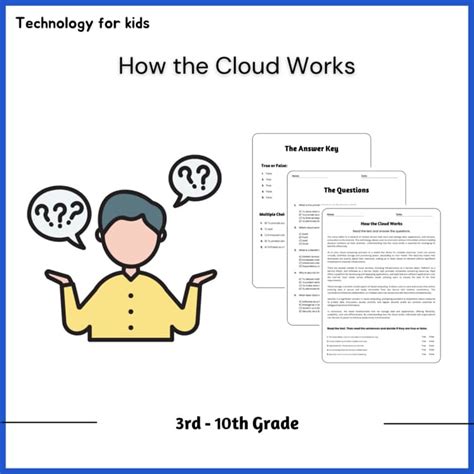 How The Cloud Works Reading Comprehension Passages And Questions Worksheets