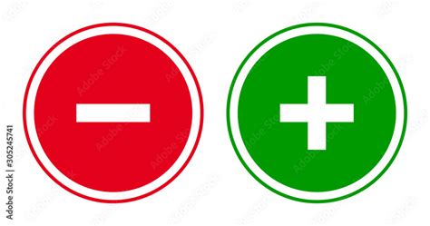 Positive Negative Symbols