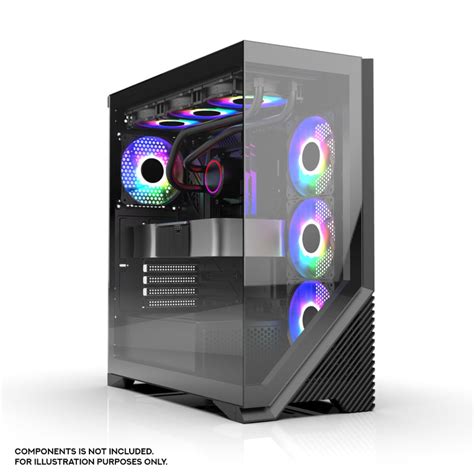 Trendsonic Artemis Tg Frontside Atx Gaming Case