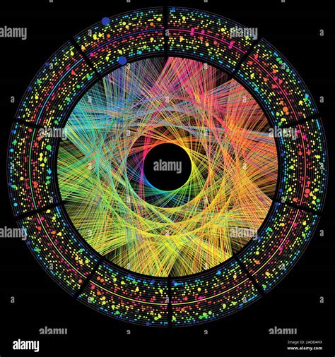 Pi Number Wheel Representation Illustration 2000 Digits Of Pi As A