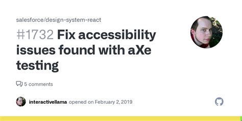Fix Accessibility Issues Found With AXe Testing Issue Salesforce Design System React