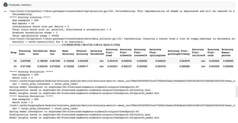 segformer fine tuning error with the metrics beginners hugging