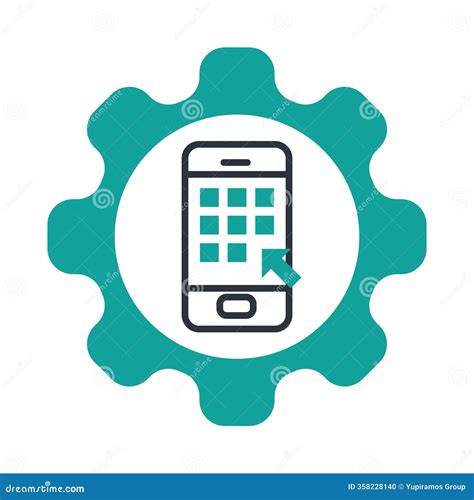 Mobile App Settings And Configuration Illustration Stock Illustration Illustration Of Gray