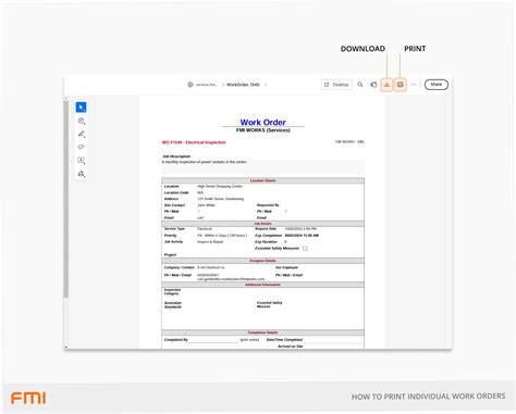 How To Print Individual Work Orders
