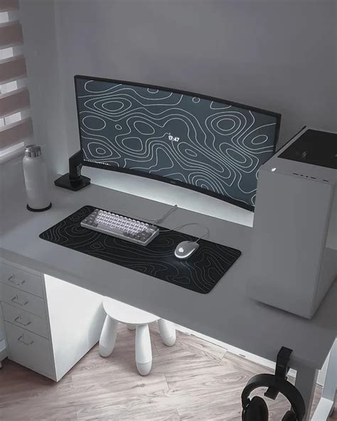 My Black And White Wfh Setup White Gaming Setup Room Setup Gaming