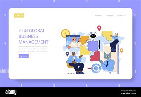 Ai In Global Business Management Illustrates The Integration Of