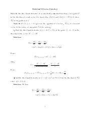 Vector Calculus Identities Module IV Vector Calculus Note 1 The Directional Derivative Of A