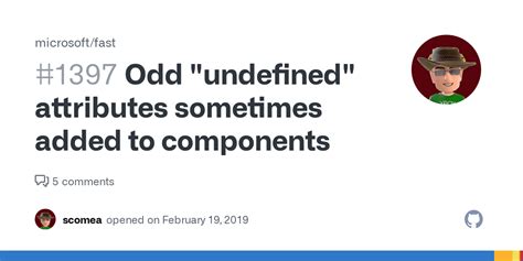 Odd Undefined Attributes Sometimes Added To Components · Issue 1397