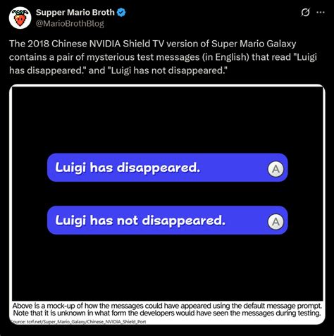 Has Luigi Disappeared Super Mario Galaxy Know Your Meme