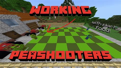 Working Peashooter Mcbe Command Block Tutorial Youtube