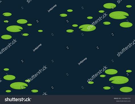 Lily Pad Pattern Vector Wallpaper Free Stock Vector Royalty Free 2193965793 Shutterstock