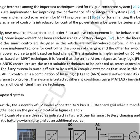 Pv Array System With Charging Batteries Grid Connected Download