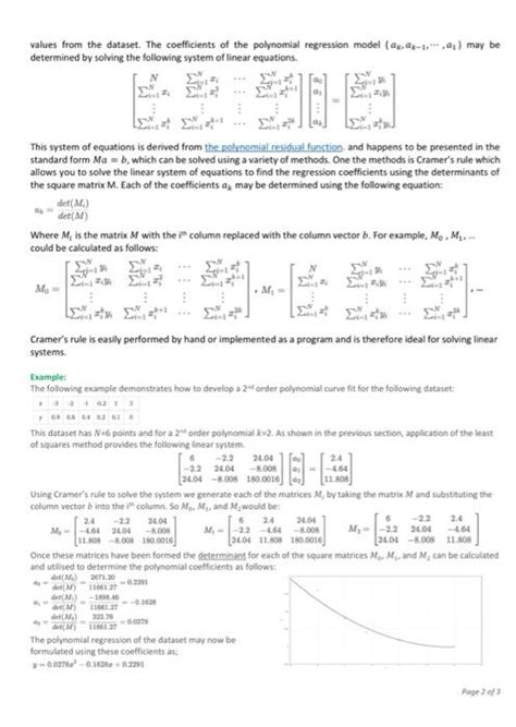 Solved Program Assignment 09 Fits A 3 Order Polynomial To A