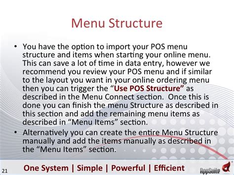 Integrated Ordering Set Up Guide Part Menu Structure And Sync Appsuite
