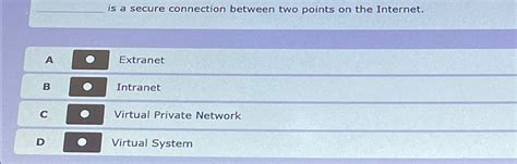 solved is a secure connection between two points on the