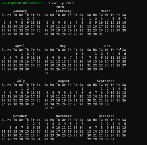 How To Display A Calendar In Your Linux Terminal With Cal