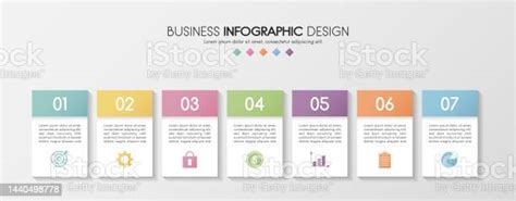 비즈니스 인포그래픽 디자인 7 개의 요소가있는 다이어그램 벡터 0명에 대한 스톡 벡터 아트 및 기타 이미지 0명 3차원 형태 7 Istock