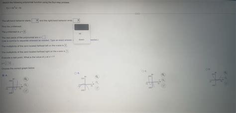 Solved Sketch The Following Polynomial Function Using The
