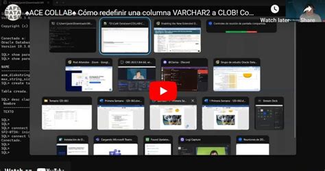 modificar una columna de varchar2 a clob en una tabla en oracle