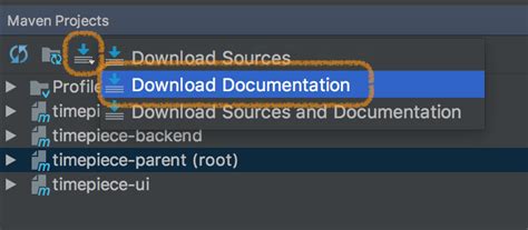 Download Doc For Only One Maven Dependency In Intellij Stack Overflow