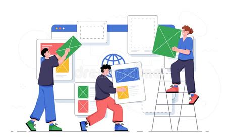 Create Web Page Design Vector Stock Vector Illustration Of Creating Analyzing 306854725