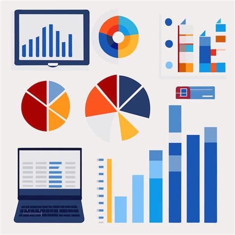 비즈니스 Ui 관리 패널 또는 관리 대시보드 Ui 디자인 또는 요소 컬렉션 대시보드 템플릿 프리미엄 Ai 생성 벡터