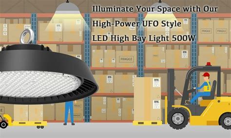 Illuminate Your Space With Our High Power UFO Style LED High Bay Light 500W Fireflier Lighting