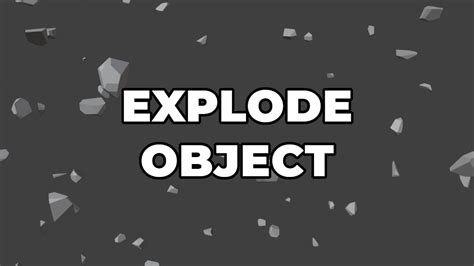 How To Explode Object In Blender Blender 43 Tutorial Youtube