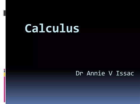 CALCULUS Pptx